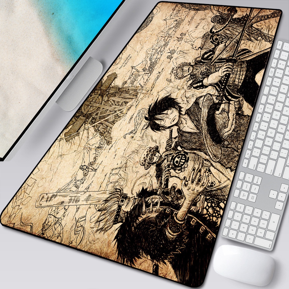 One Piece Gaming Mouse Pad Anime Gamer Keyboard Mouse Mat Speed XXL ...