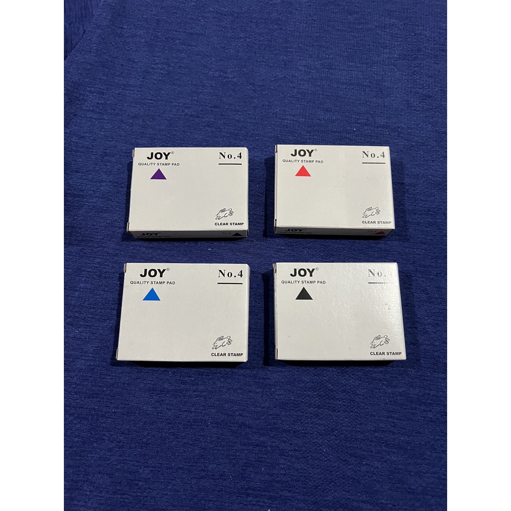 Joy Stamp Pad #4 (Violet, Black, Blue, Red) | Shopee Philippines