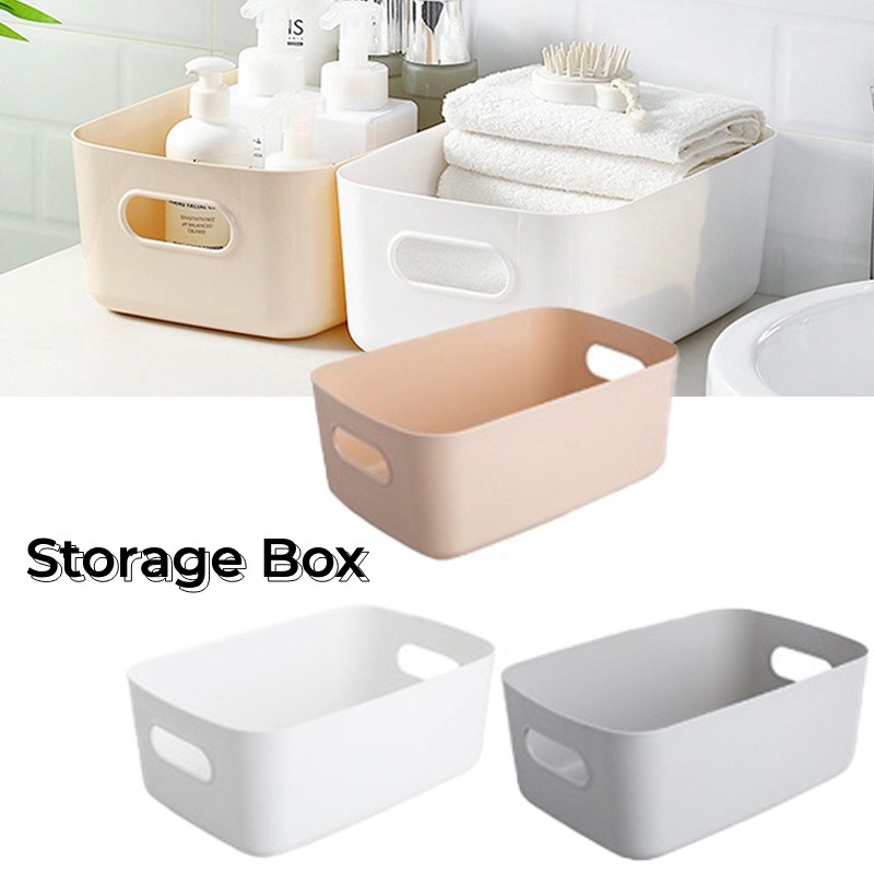 Storage Box Plastic Sundry Storage Basket Desktop Plastic Box Kitchen ...