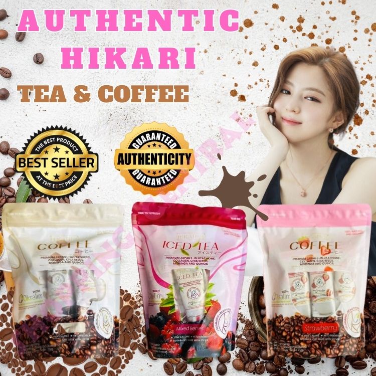 Hikari Coffee and Tea Fat Burner with Collagen and Whitening Effects ...
