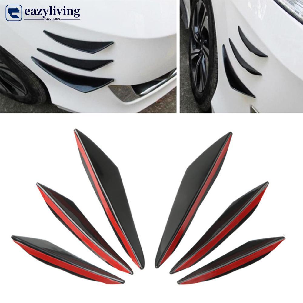 EAZYLIVING 4/6Pcs Car Front Bumper Lip Decoration Diffuser Shunt Fin ...
