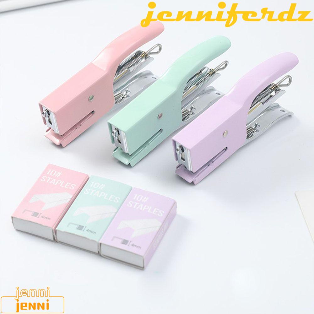 JENNIFERDZ Hand-Held Stapler Labor-Saving Metal School Office Supplies ...