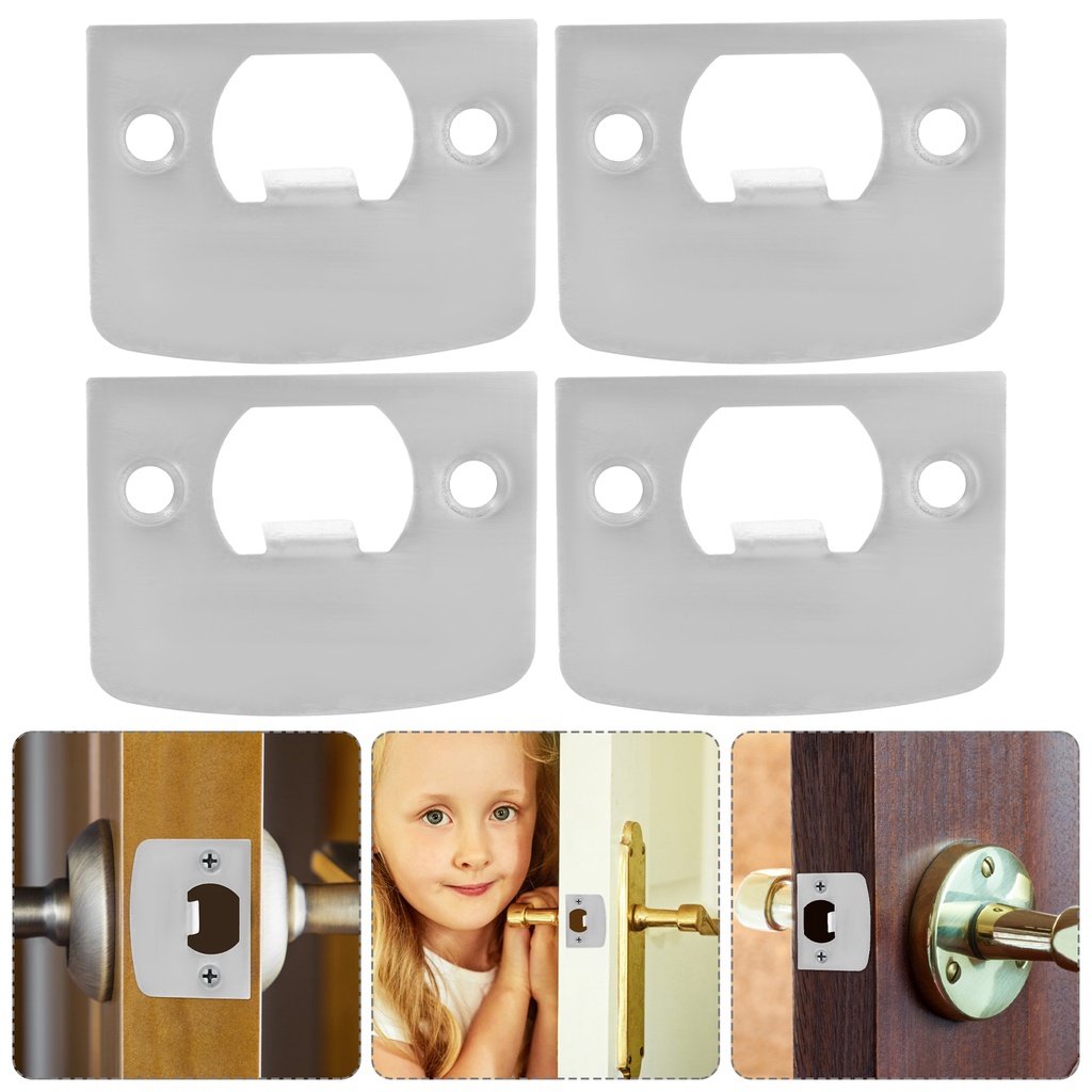[READY STOCK] 4 Pcs Dead Bolt Plate Deadbolt Front Door Reinforcement ...