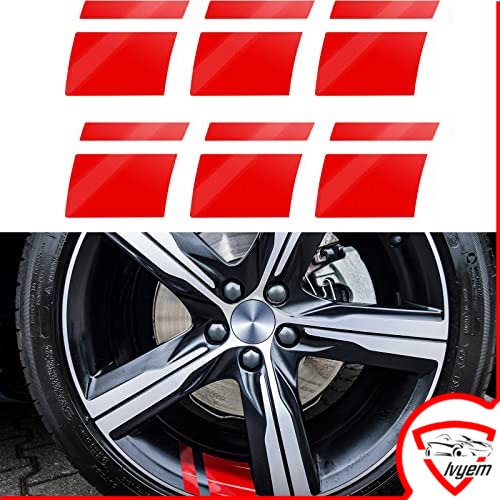 6Pcs Wheel Rim Decal Stripes Car and Motorcycle Decals Reflective Rim ...