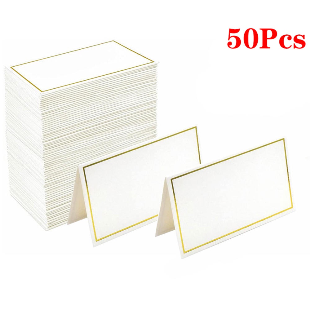 50Pcs Clear Acrylic Table Place Card Wedding Blank Rectangle Seating ...