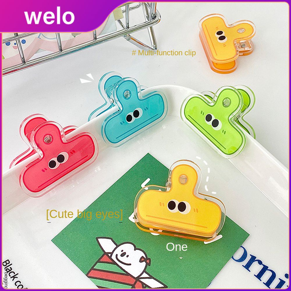 WELO Cute Expression Eye Clip Funny Acrylic Student Information Book ...