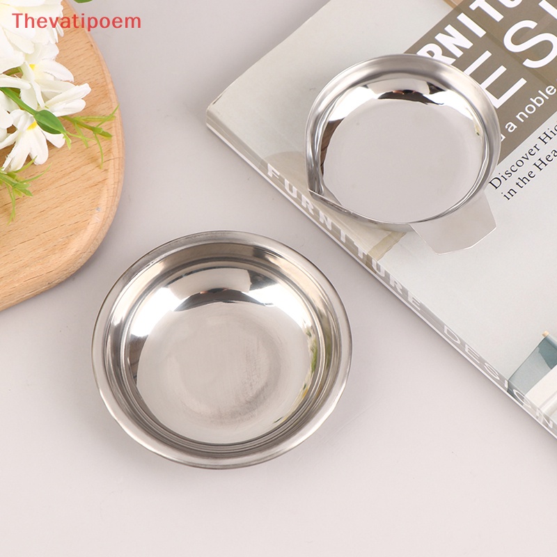 [Thevatipoem] Scale Pan Stainless Steel Weighing Cup Gem Scale Tray ...