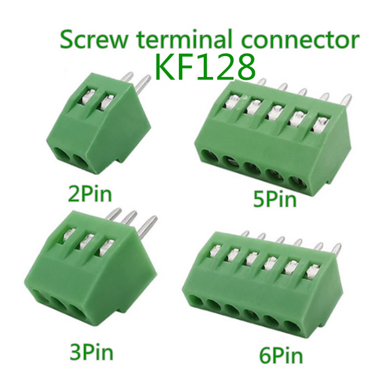 5/10Pcs KF128 2.54mm PCB Screw Terminal Block Connector 2P 3P 4P 5P 6P 7P 8P 9P 10P 12P 16 Pin ...