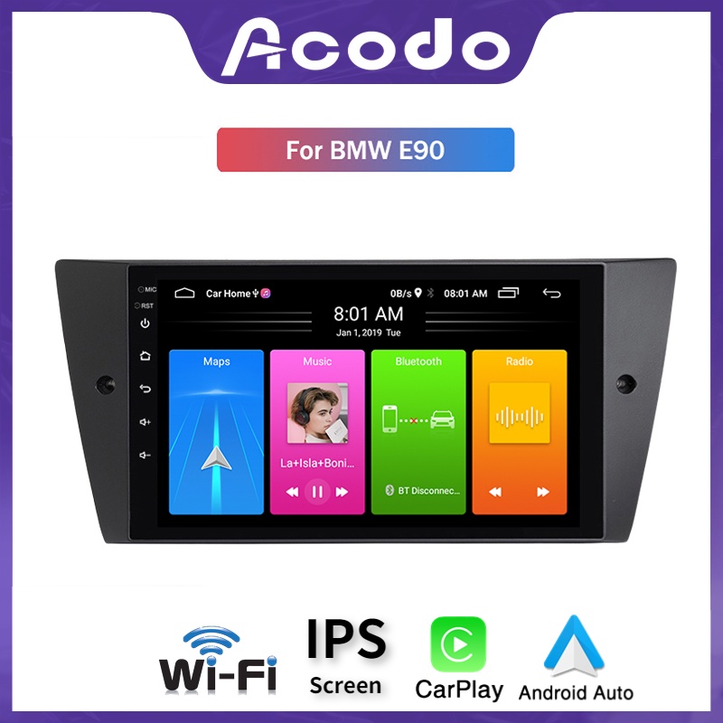 For BMW E90 Android Car Stereo Support Carplay Android Auto with IPS ...