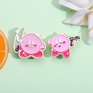 Cute Kirby Enamel Pins Metal Brooch Game Jewelry Cartoon Badge for ...