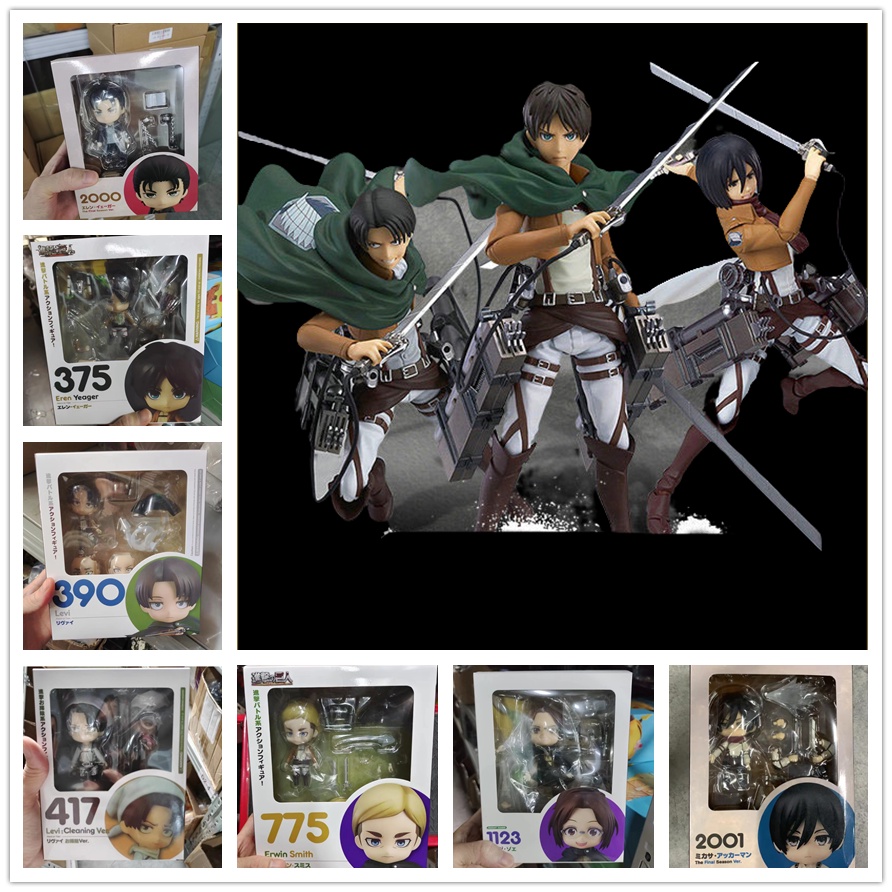 Nendoroid Attack on Titan Figma Action Figure 207 Eren Jaeger 203 ...