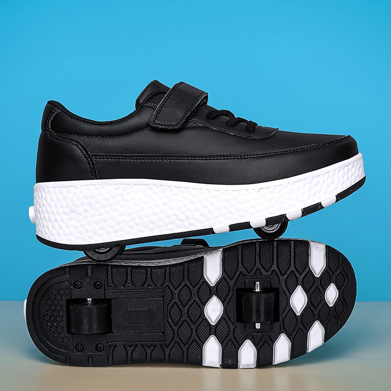 Teenager roller skates two-wheeled skateboard shoes outdoor sports ...