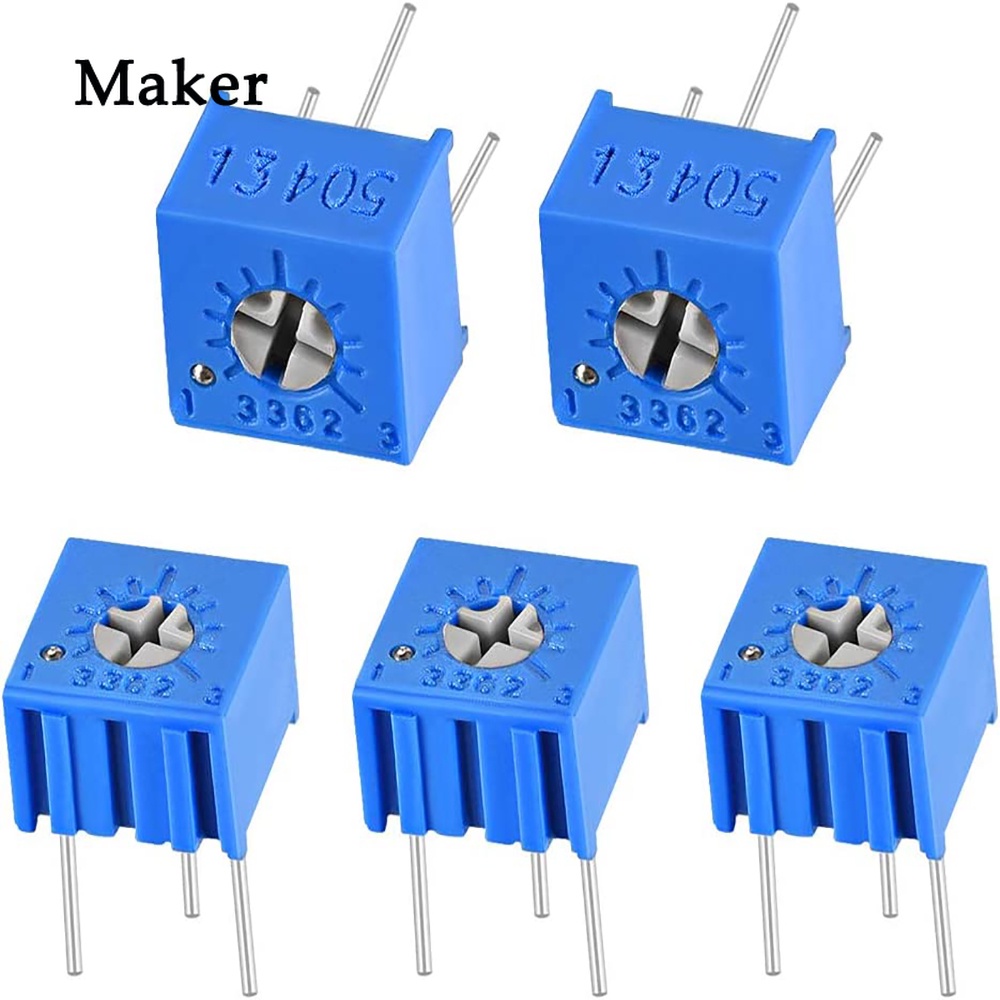 10Pcs 3362P Single Turn Trimmer Potentiometer 101 201 501 102 202 502 ...