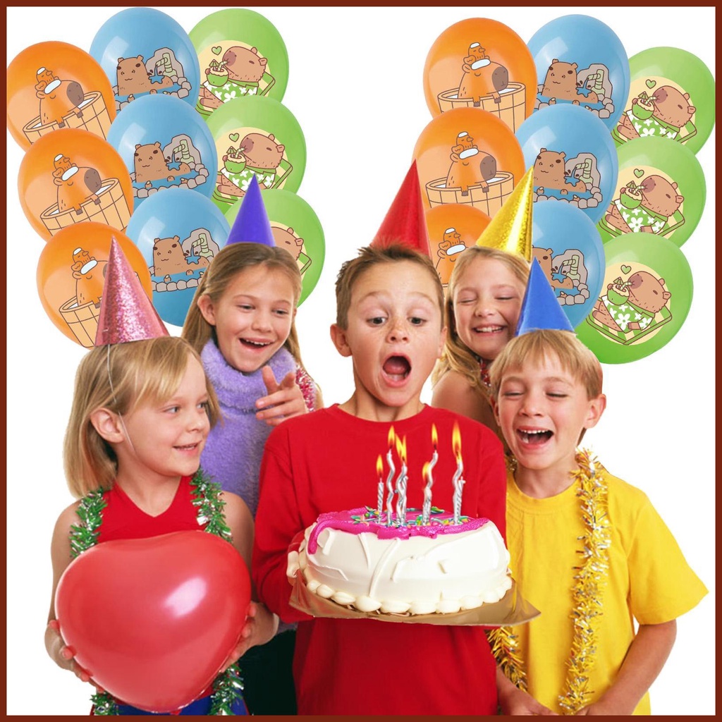 Capybara Birthday Balloons Capybara Themed Birthday Party Supplies ...