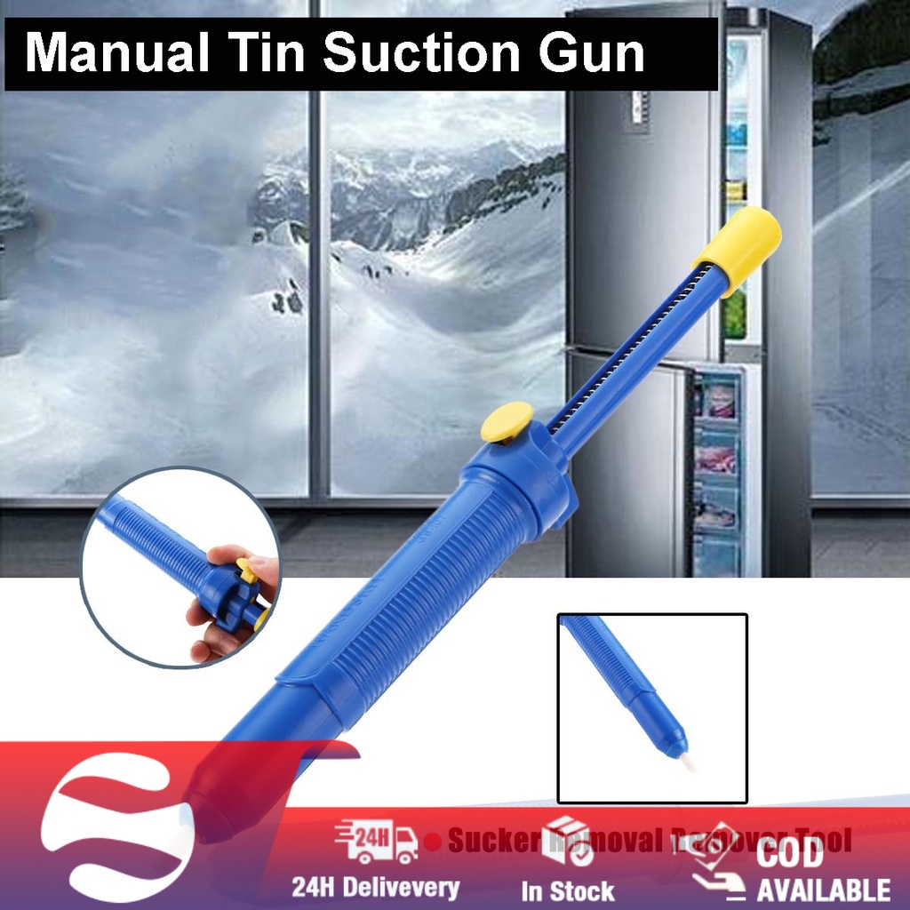 Manual Tin Suction Gun Tin Removal Long Handle Pump Blue Large Tin ...