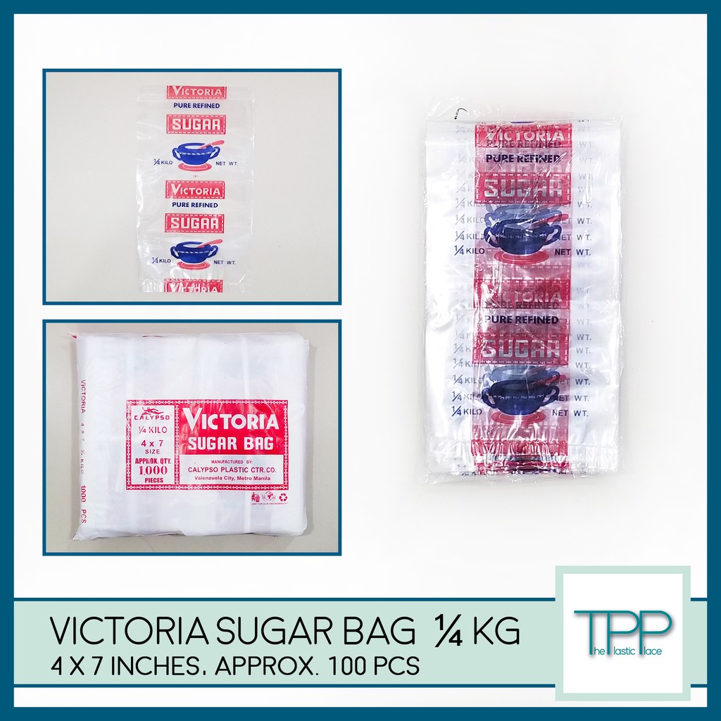 Sugar Plastic Bag - Victoria - Approx. 100 pcs/pack | Shopee Philippines