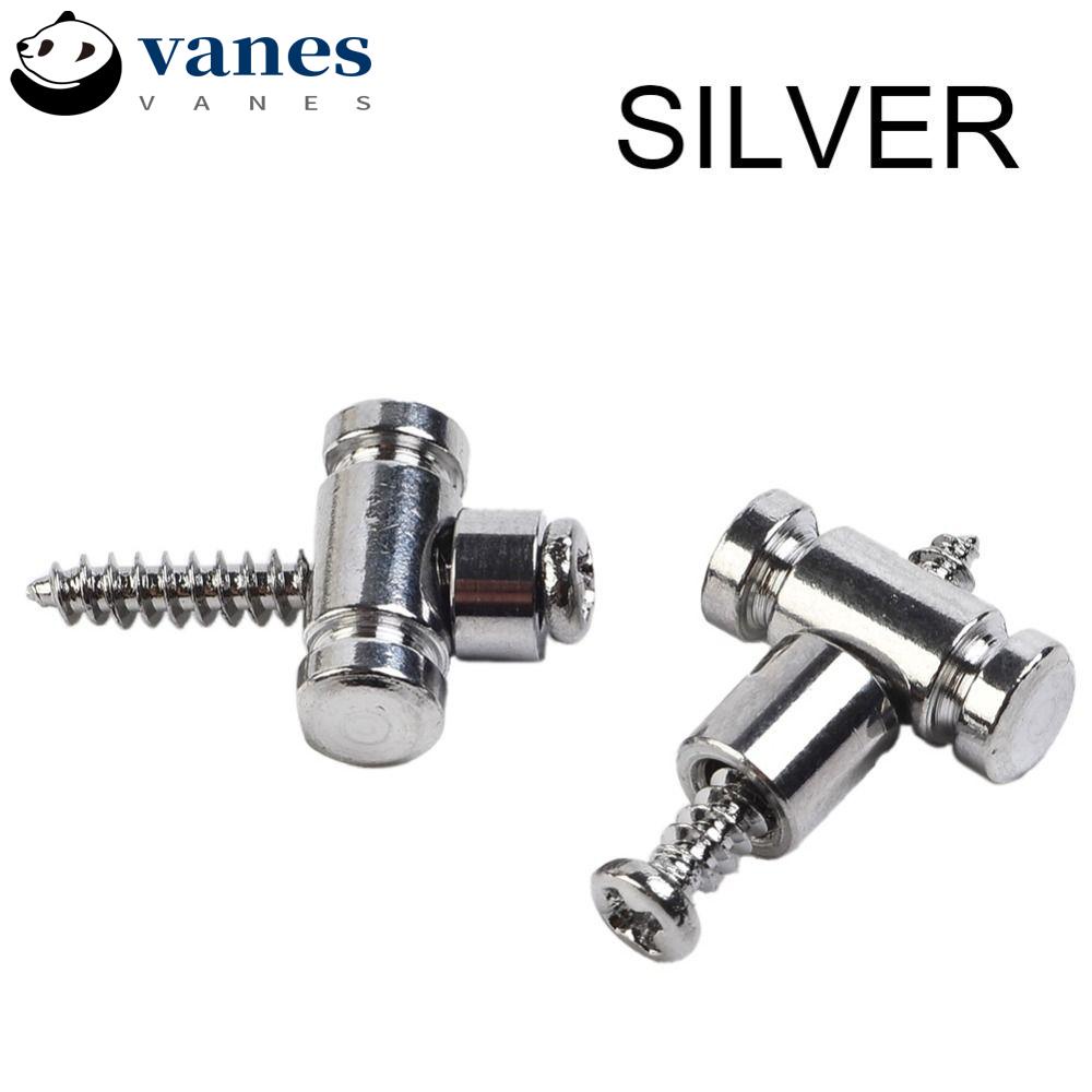 NAESV 2Pcs/set Guitar Roller String Trees Retainer, Metal With Screws ...