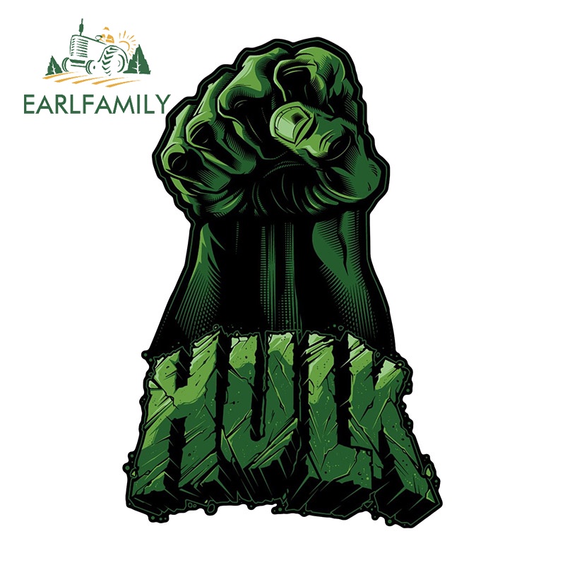 EARLFAMILY 13cm x 8.5cm The Hulk Marvel Car Stickers Waterproof Vinyl ...
