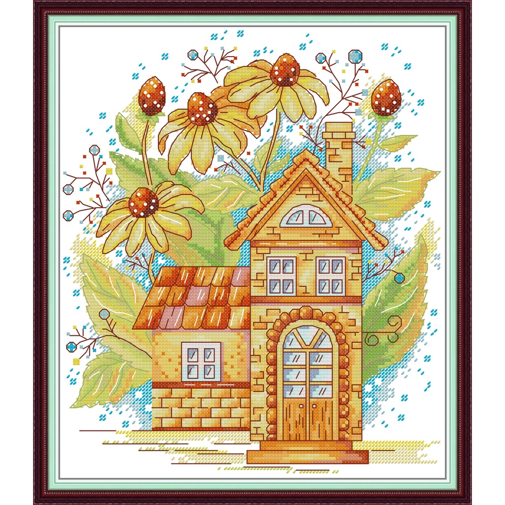 Joy Sunday Stamped Cross Stitch Ktis DMC Threads Chinese DIY Set ...