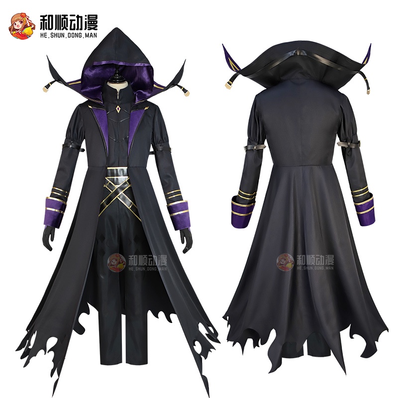 Heshun The Eminence in Shadow Cosplay Cloak Coat Pants Costume Set ...