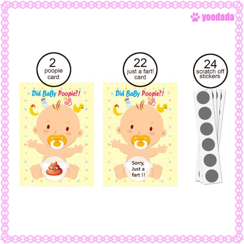 Yoo Guessing Game Baby Shower Scratch off Game Raffle Card ...