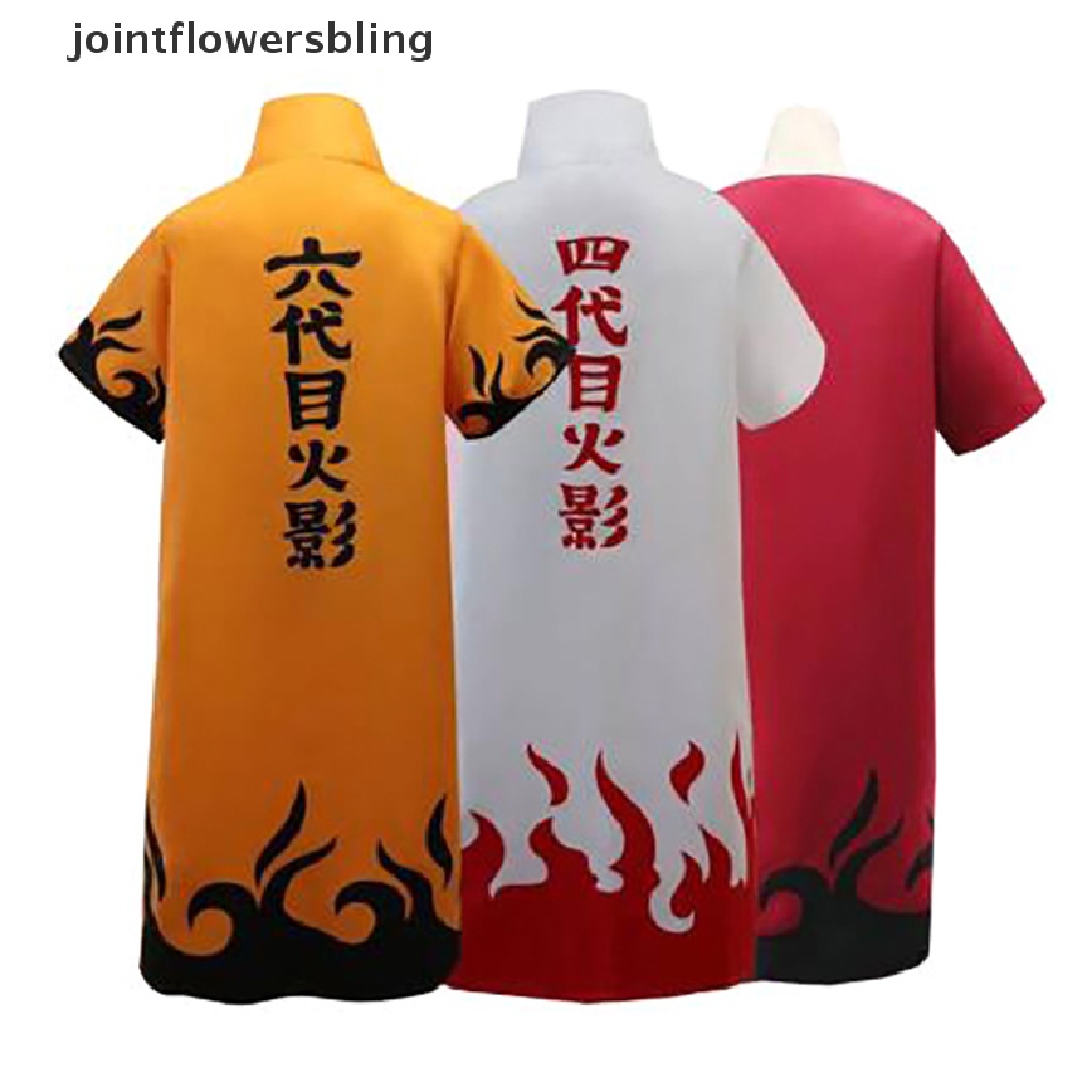 JOPH Naruto Shippuden Cosplay Cloak 4th and 6th Hokage Cloak Robe Party ...