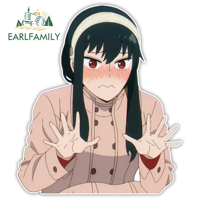 EARLFAMILY 13cm Gothic Yor Forger Car Sticker Helmet Surfboard ...