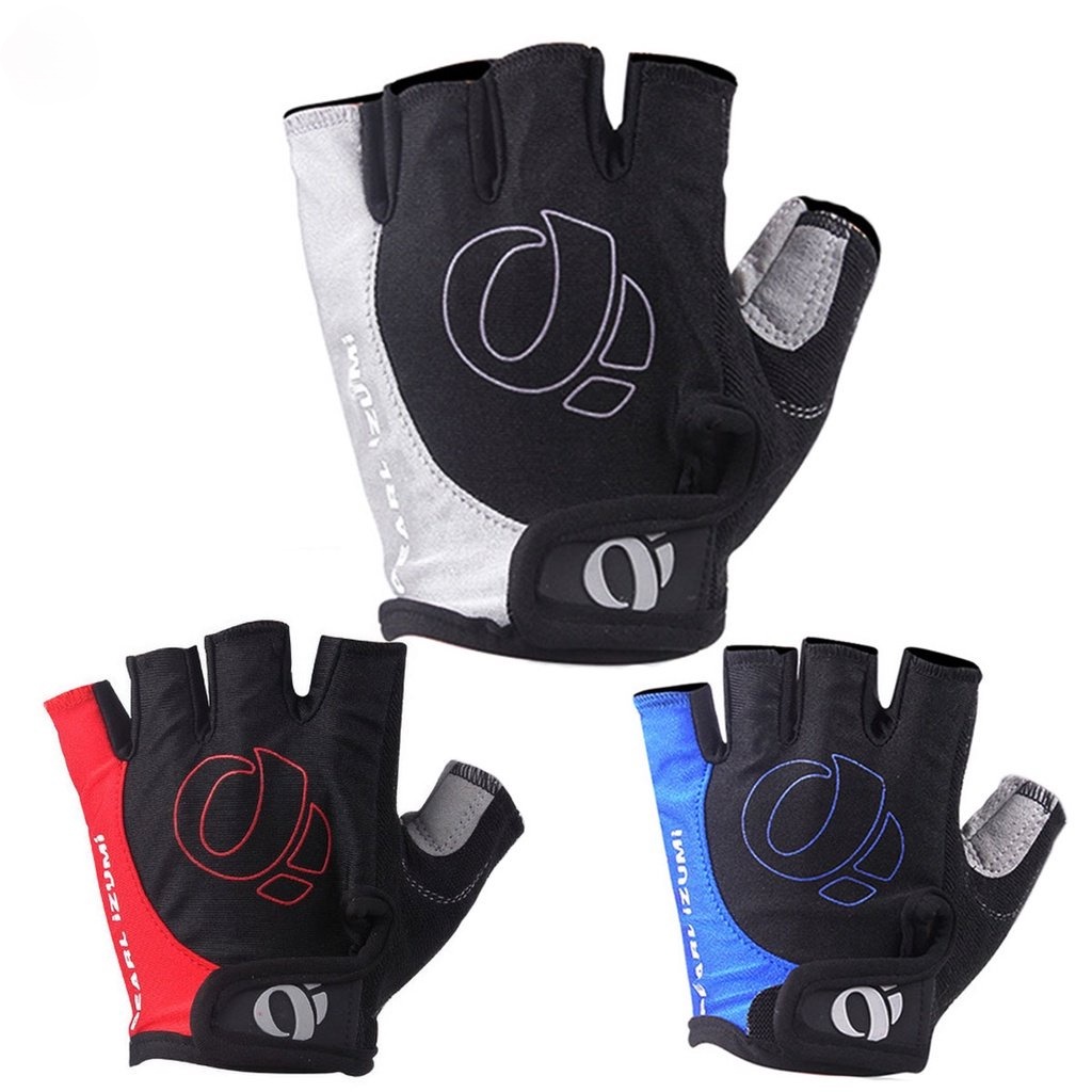 1Pair Gel Half Finger Cycling Gloves Anti-Slip Anti-sweat Bicycle Left ...