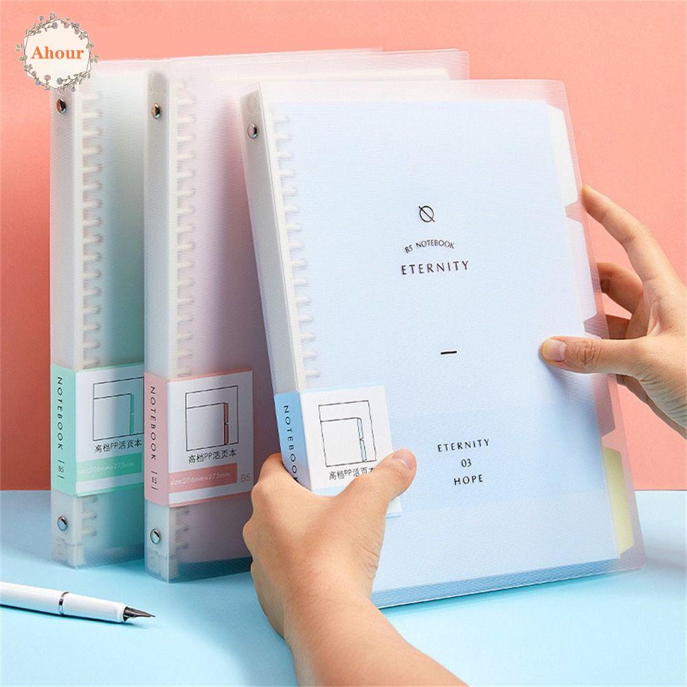 AHOUR Binder Notebook High Quality Simple Removable B5 A4 A5 Student ...