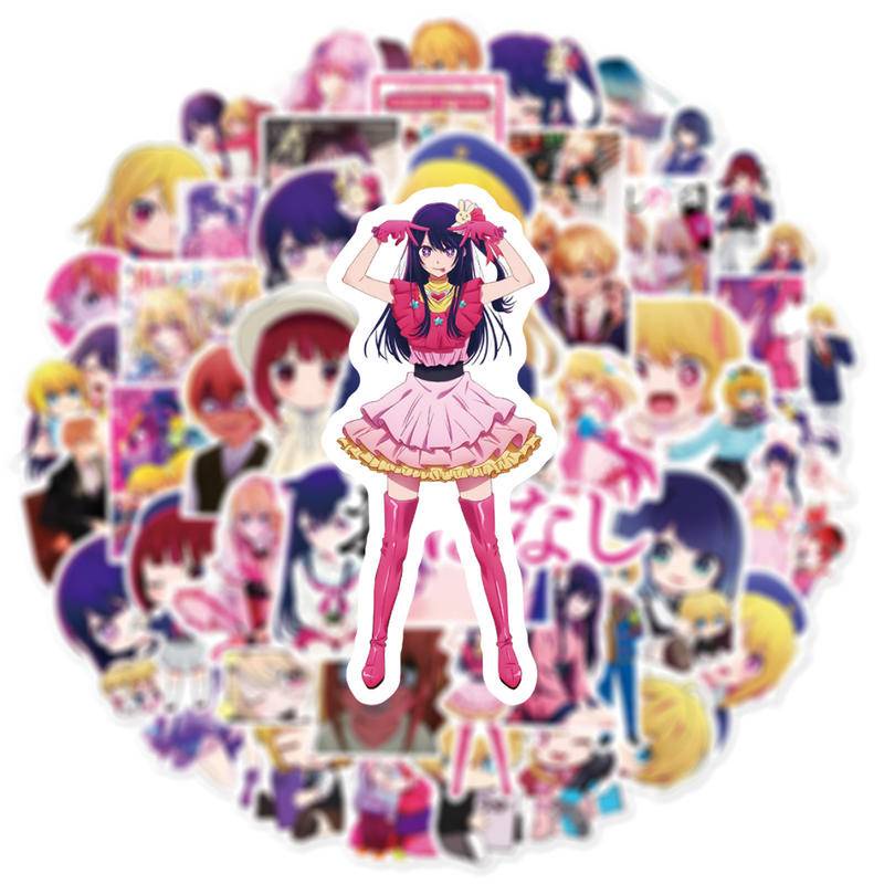 2023 Anime Oshi no Ko Stickers Cool DIY Suitcase Guitar Car Laptop ...