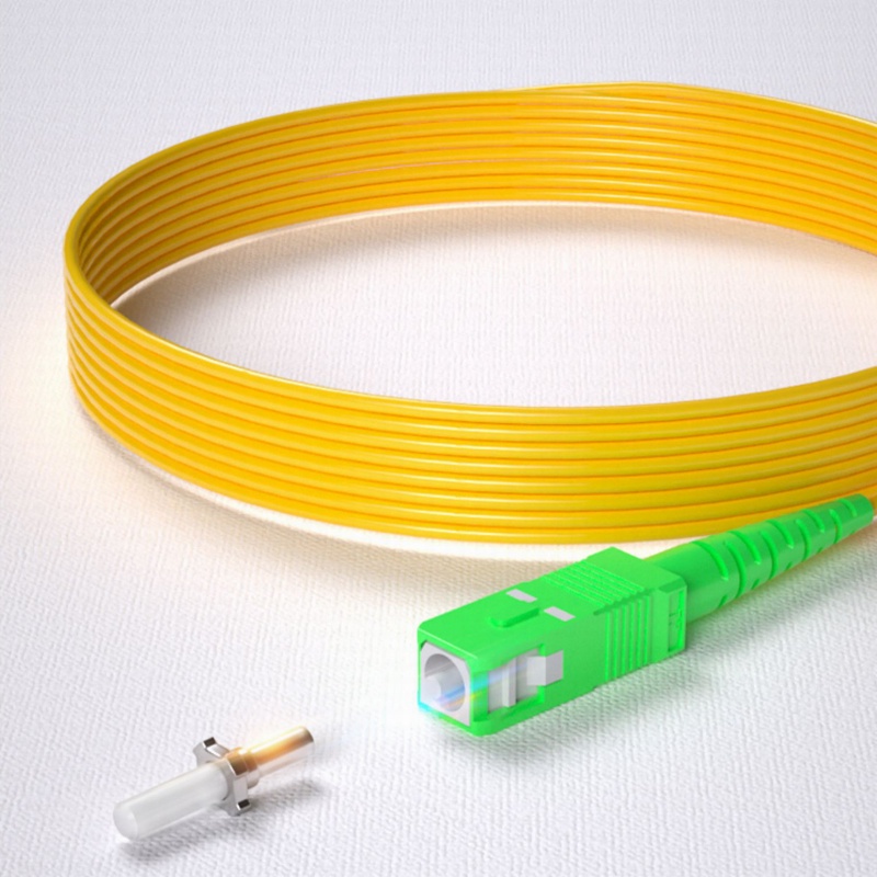5pcs Fiber Optic Jumper Cable 1M/2M/3M SC APC Simplex Mode Fiber Optic ...