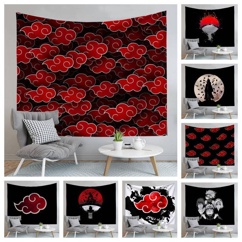 Naruto Sasuke Uchiha Akatsuk Naruto anime wall tapestry hanging cloth ...