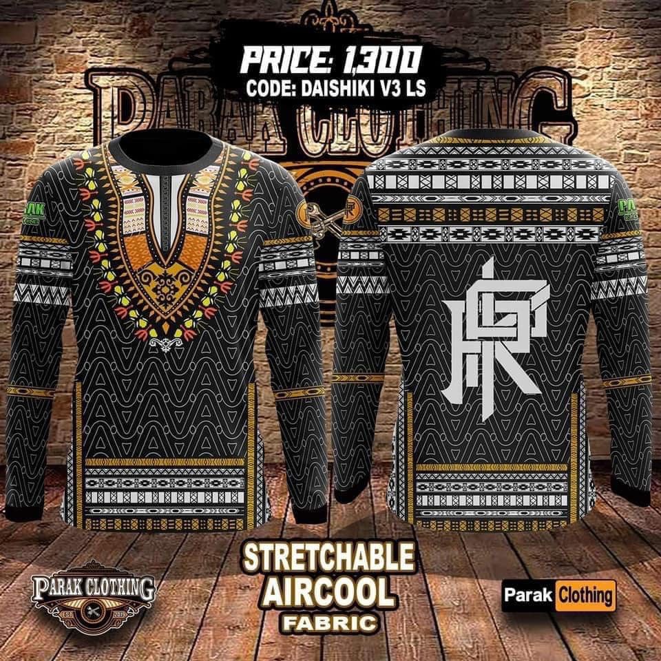 Motor Cycle Jersey Long Sleeve for Men PARAK CLOTHING DAISHIKI FULL SUBLIMATION STRETCHABLE ...