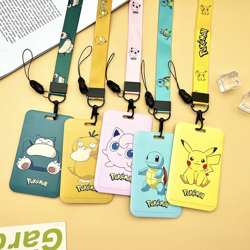 Cartoon Pokemon Bus Card Case Student Card Holder Id Card Cover Staff ...
