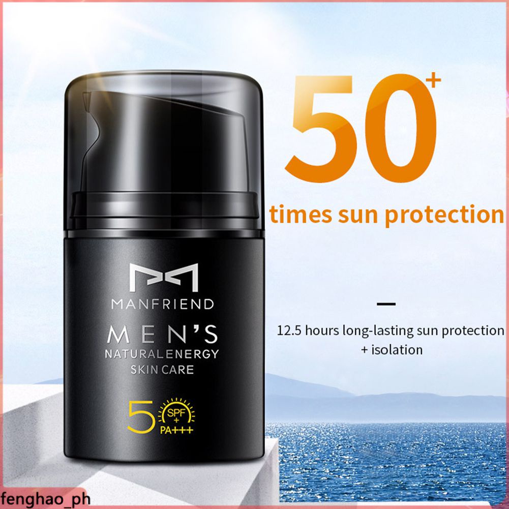 Men's Sunscreen Spf50+ Moisturizes Face Body Sunscreen Cream 50g ...