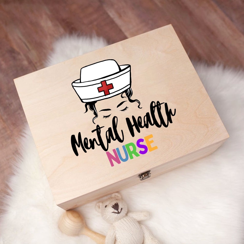 Nurse's Life Print Wooden Keepsake Box Memory Box Photo Storage Box ...