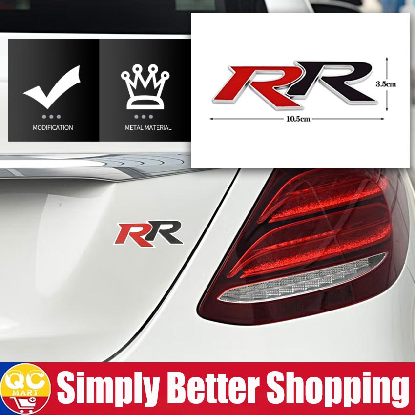 【ship in 24hours】 Honda Modified RR Car Logo Side Fender Emblem Decal ...