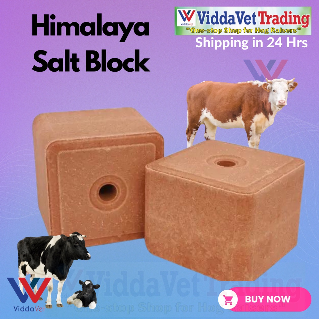 1-piece Himalaya Pink salt Licking block for animals cattle cow carabao ...