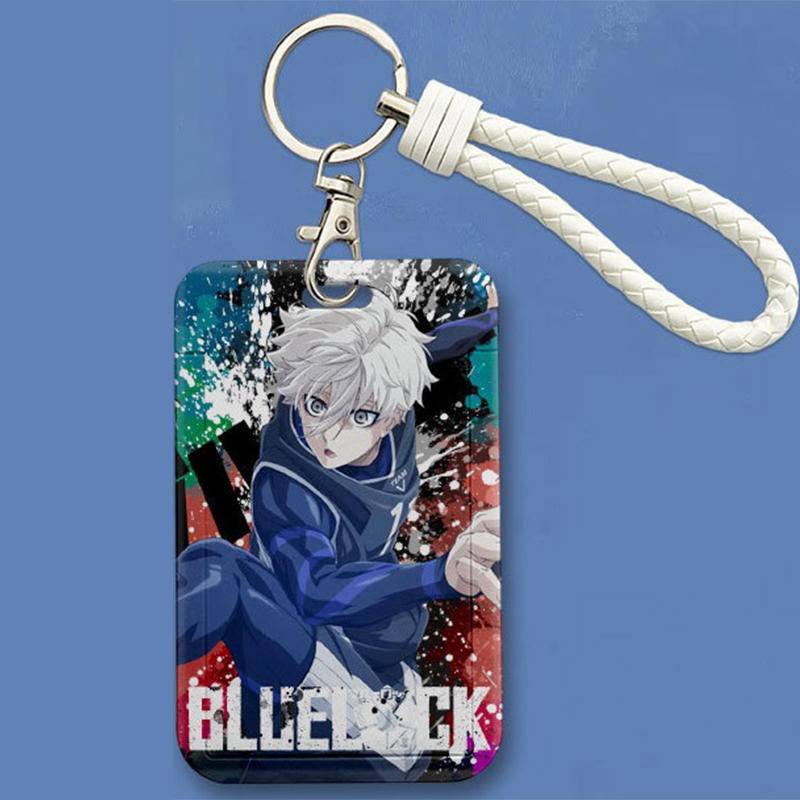 Blue Lock ID Card Holders Business Credit Card Holder plastic Card Case ...