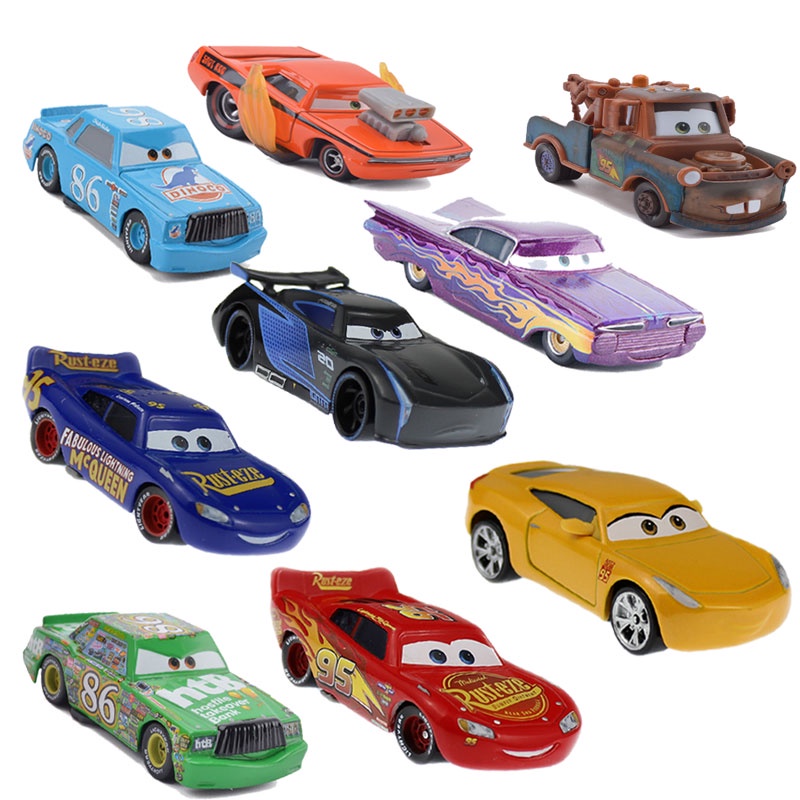 Metal Diecast 1:55 Disney Pixar Cars Lightning McQueen Black Storm ...
