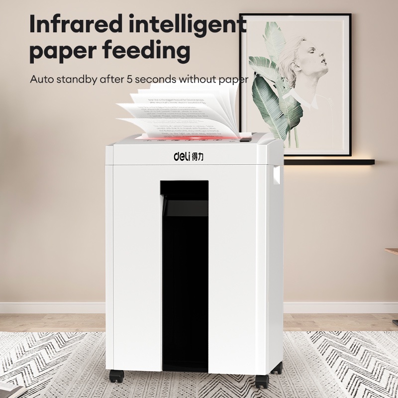 Deli Automatic Paper Shredder 180W High-Power Silent Paper Shredder ...