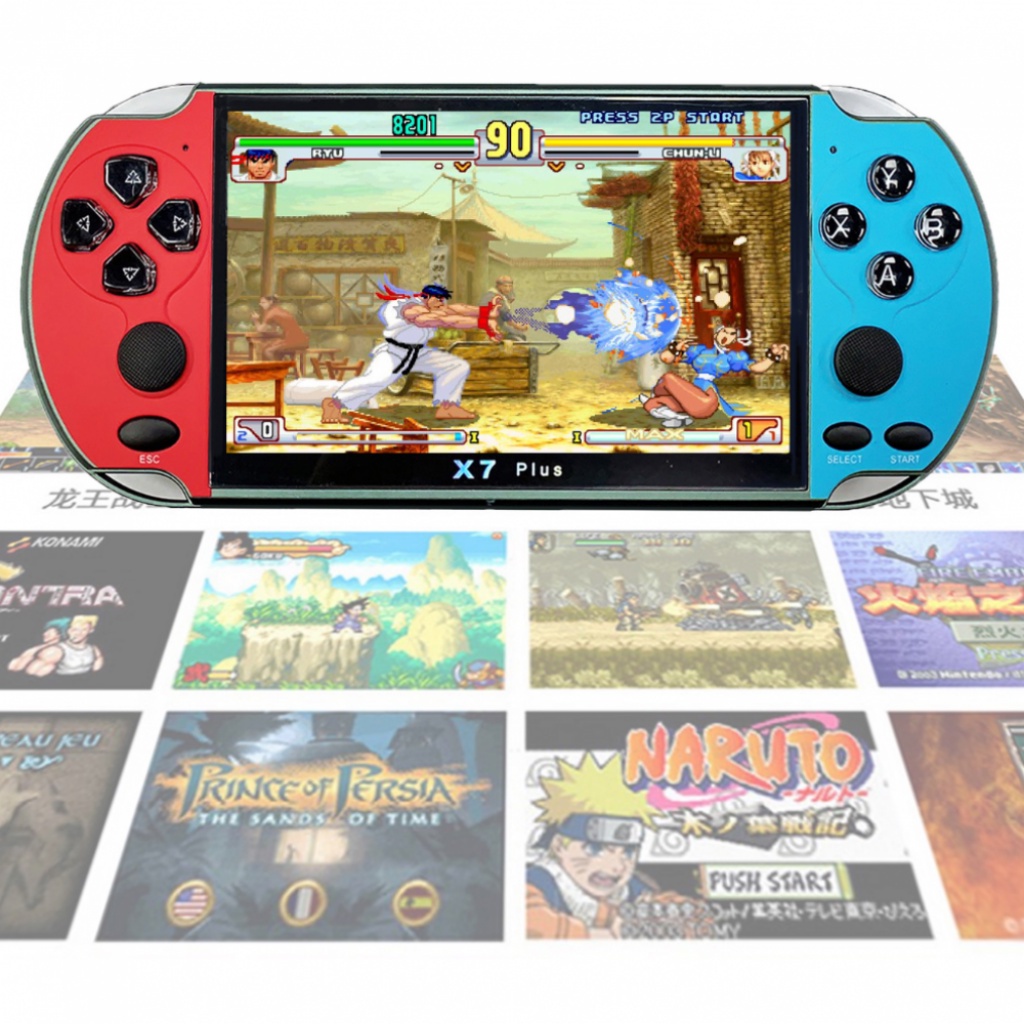 X7 Plus Handheld Game Console Built-in HD Screen 10000 Gameboy Portable Audio Video game boy ...