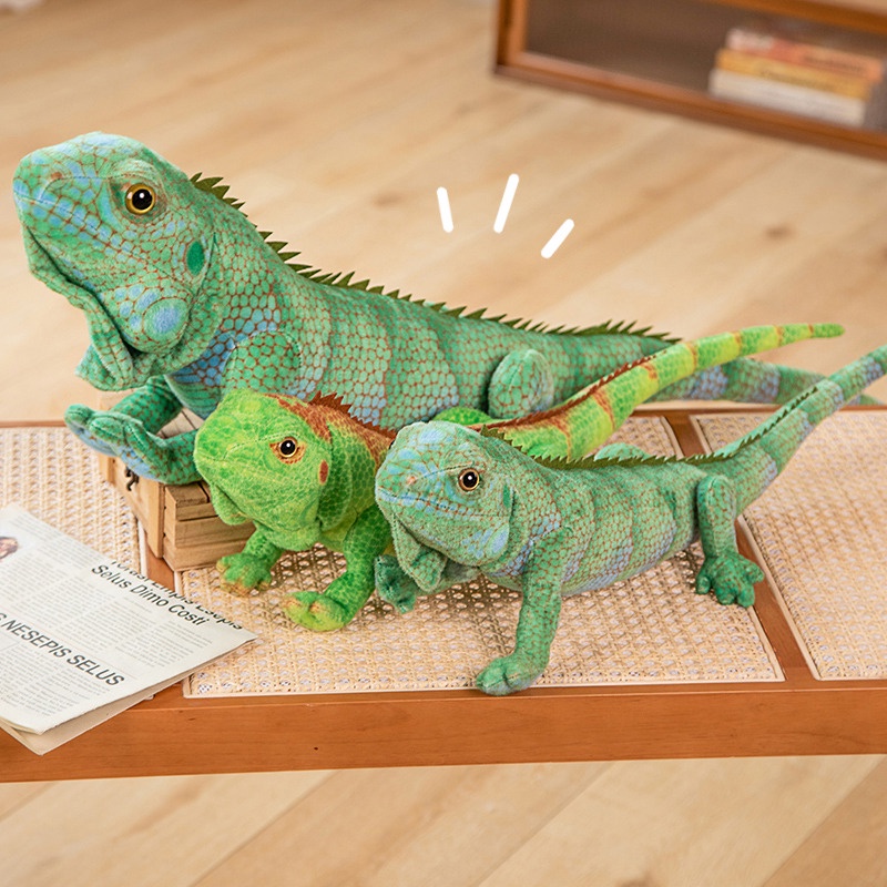 1pc 65-95cm Simulation Lizard Plush Toy Realistic Stuffed Wild Animals ...