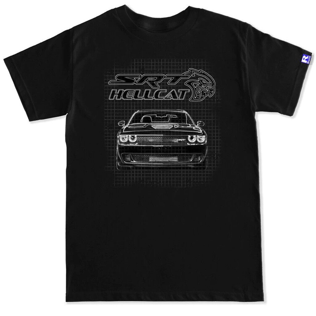 Men t shirt T shirt for men/Classic Fashion Dodge Challenger Hellcat ...
