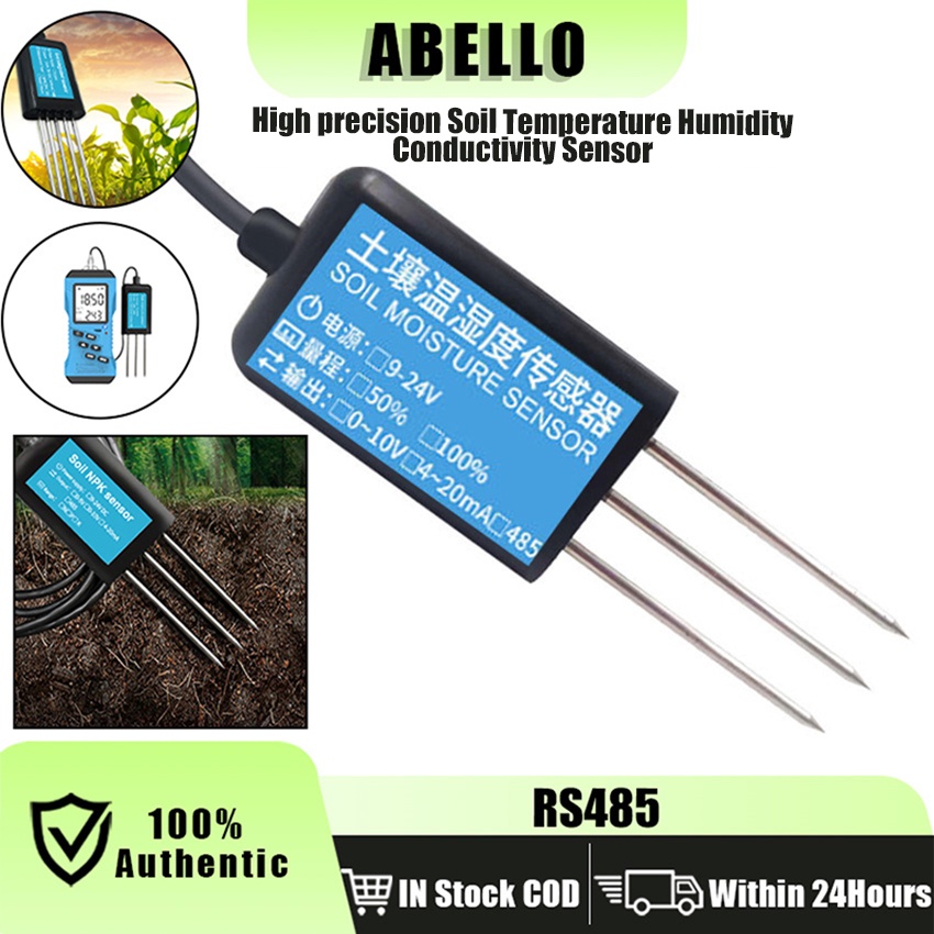 Intelligent Soil Temperature Humidity Detector Tester Meter Waterproof ...