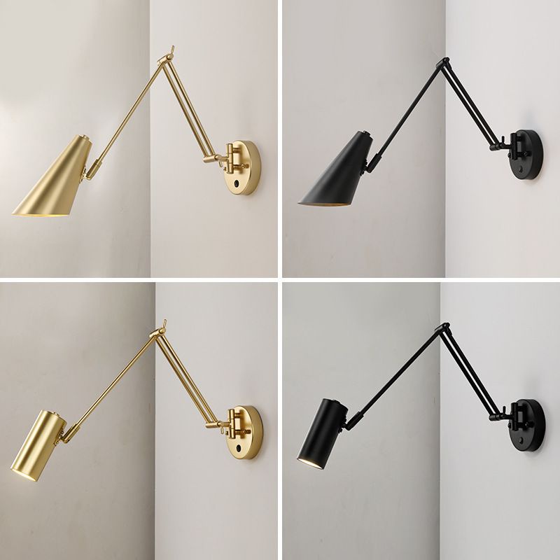 Modern Creative Adjustable Swing Arm LED Sconces Nordic Indoor Wall ...