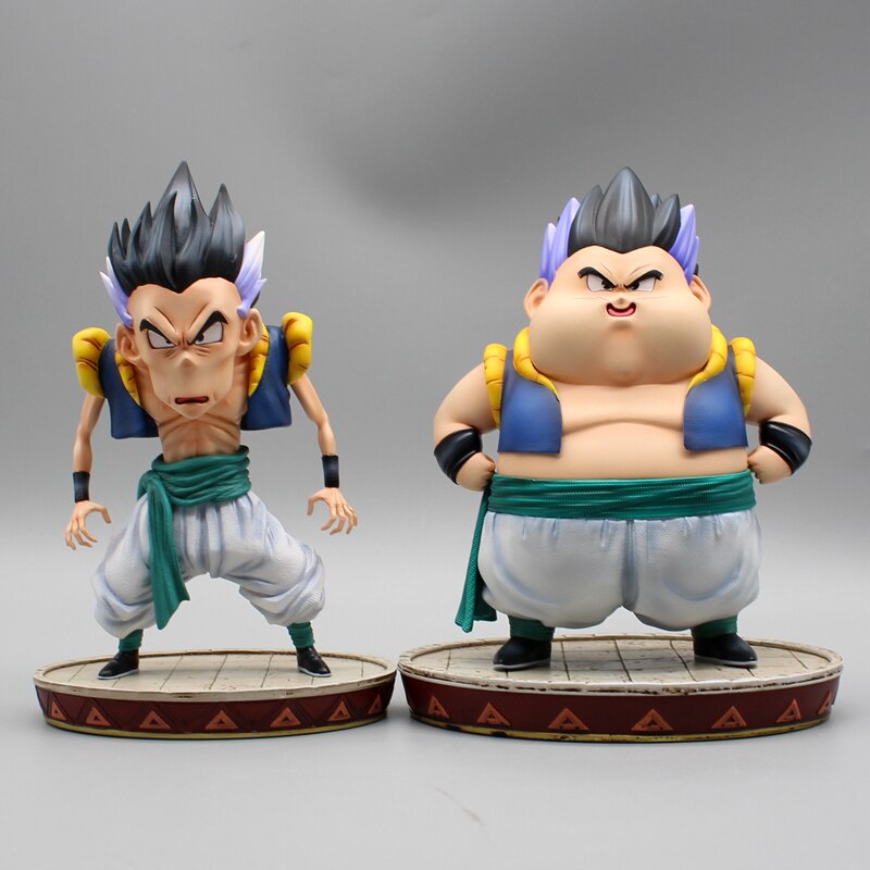 18cm Dragon Ball Z Anime Figure Fat Skinny Gotenks Figures Fusion PVC ...