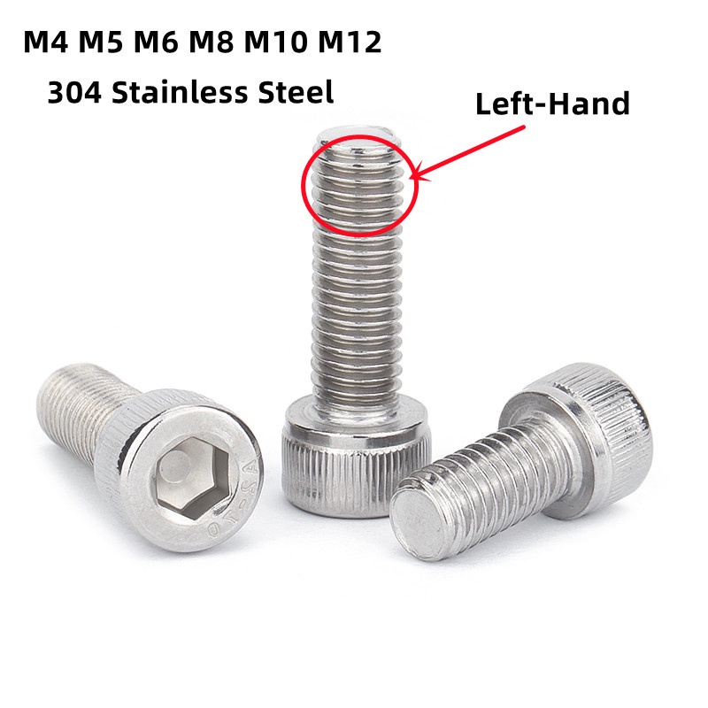 M4 M5 M6 M8 M10 M12 304 Stainless Steel Hexagon Socket Reverse Thread ...