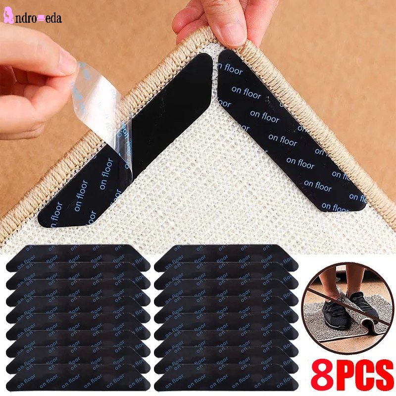 8Pcs/Set Anti Skid Carpet Mat Sticker Non Slip Gripper for Small ...