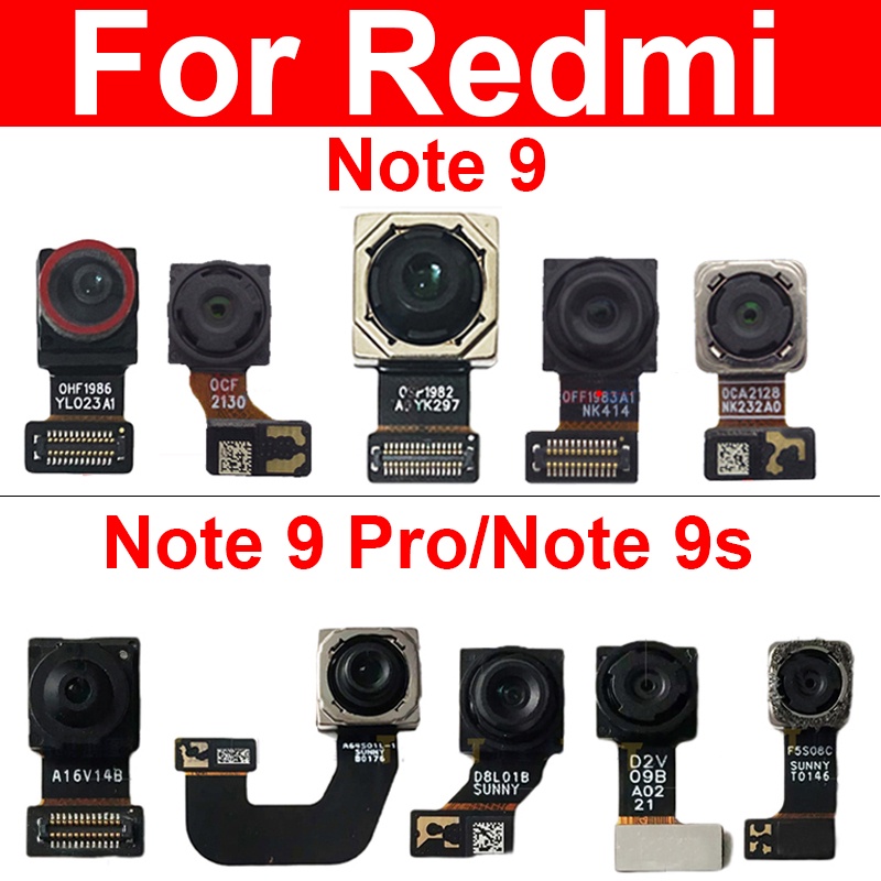 Front Back Camera Model For Xiaomi Redmi Note 9 Note 9 Pro Note 9S Rear ...